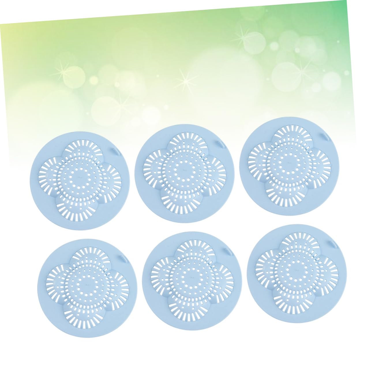 DOITOOL 6PCS Sink Filter Strainer Sink Strainer Bathtub Stopper for Bathroom Sink Drain Filter Kitchen Sink Plug Hair Drain Filter Toilet Sink Cover Floor Drain Cover Makeup Earth Tones