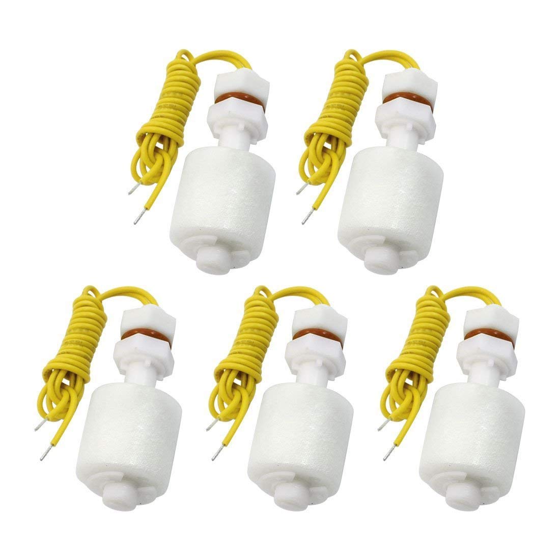 Aodesielectronics ZP4510 Fish Tank Liquid Water Level Sensor Vertical Plastic PP Float Switches,Pack of 5