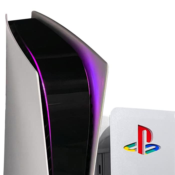 Power Light Decal and Underlay Sticker Combo for PS5 Playstation 5 (Purple)