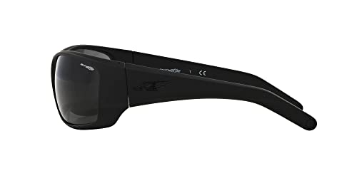 Arnette Men's An4215 Heist 2.0 Rectangular Sunglasses, Fuzzy Black/Grey, 66 mm