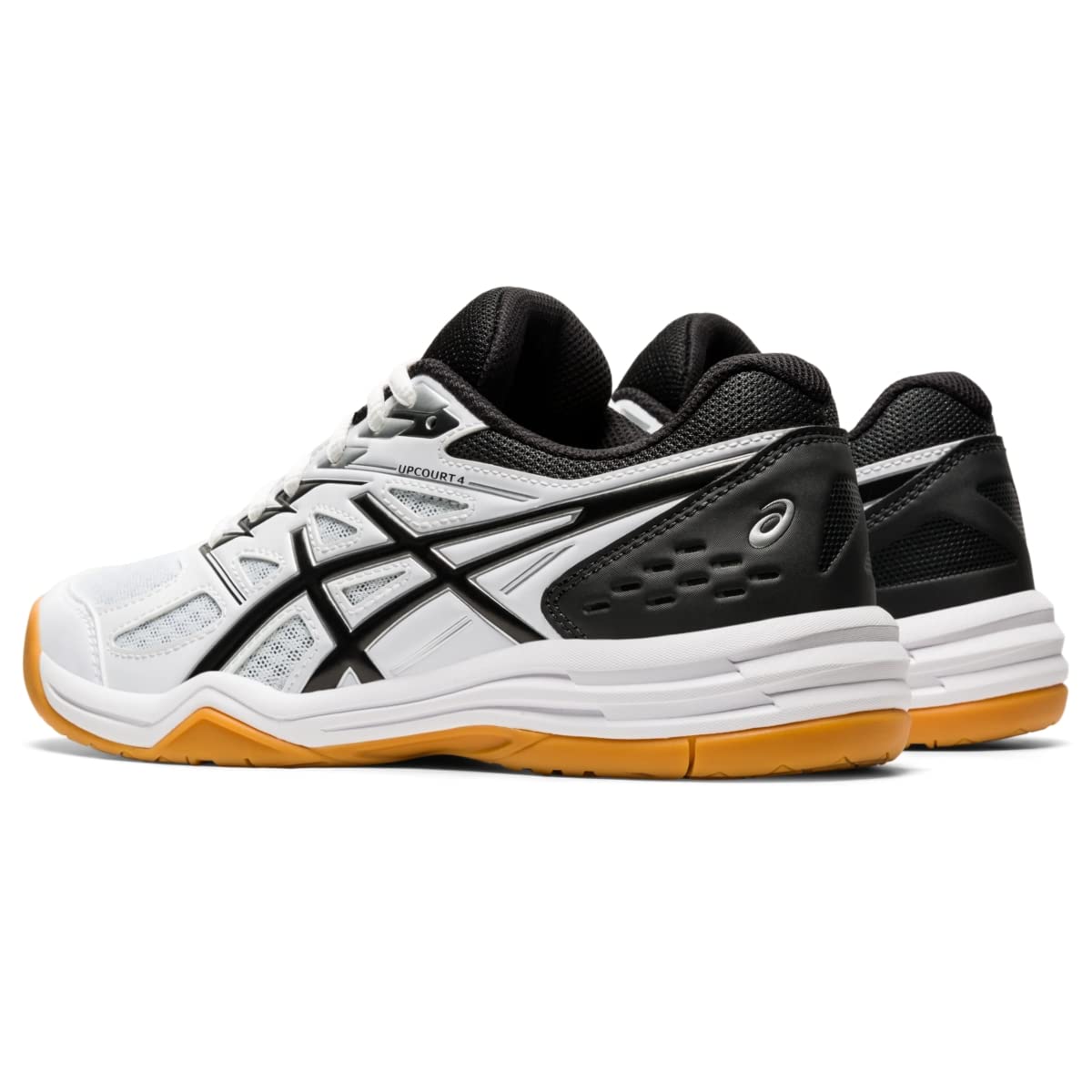ASICS Women's Upcourt 4 Volleyball Shoes, 11.5, White/Black