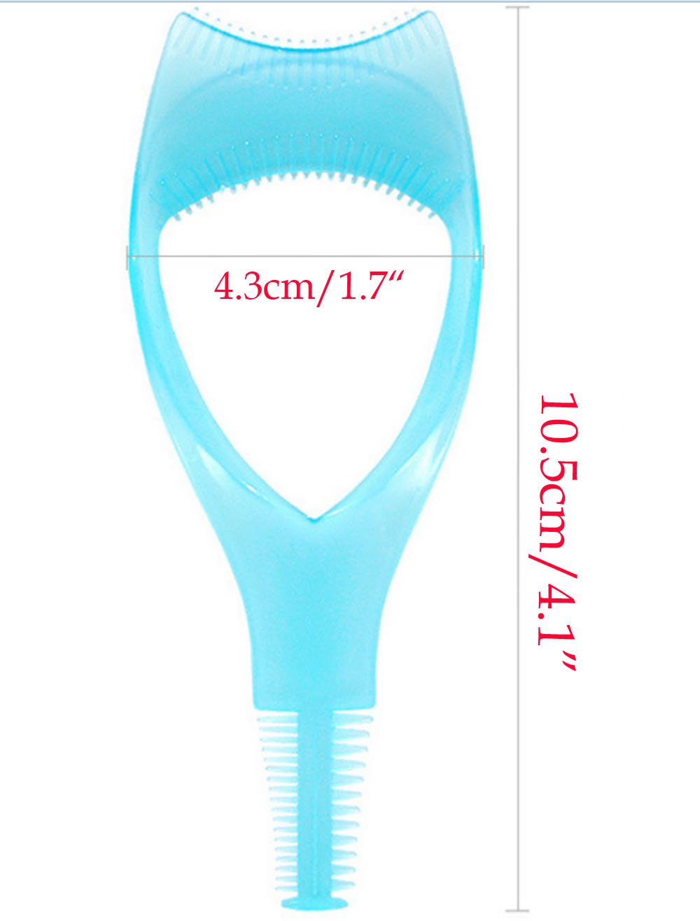 yueton 2pcs 3 in 1 Makeup Eyelash Tool Upper Lower Lash Mascara Applicator Guide Eyelash Comb Cosmetic Tool