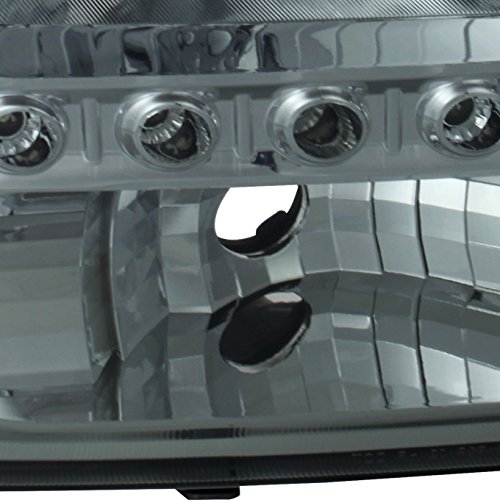 AKKON - For 1999-2004 Ford F250/350/450/550 Superduty Smoke LED Headlights w/Signal Lamps + Smoked Tail Lights Combo