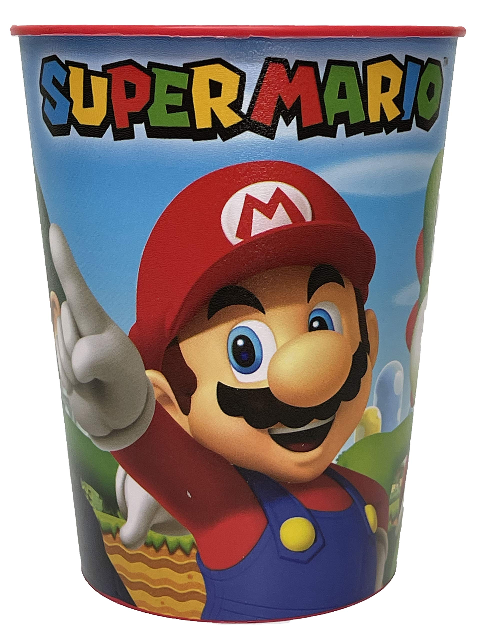 Super Mario Children’s Oral Hygiene Set Includes Super Mario Rinsing Cup with Super Mario Powered Toothbrush