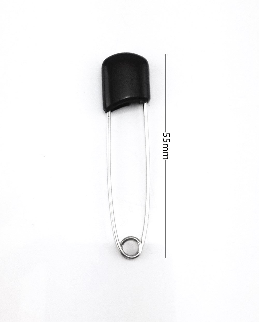 yueton 50pcs Black Plastic Head Baby Safety Pins Safety Locking Baby Cloth Diaper Nappy Pins