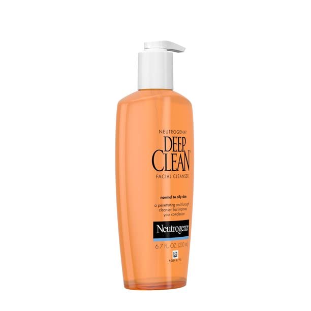 Neutrogena Deep Clean Facial Cleanser, Normal to Oily Skin 6.70 oz (Pack of 4)