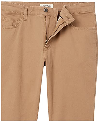 Amazon Essentials Men's Skinny-Fit 5-Pocket Comfort Stretch Chino Pant (Previously Goodthreads), Light Khaki Brown, 35W x 30L