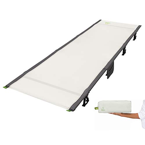 ATEPA AC3101_Dark Grey Folding Camping Cot, 75” × 25”× 4.7