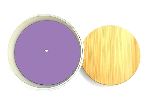 Aydens Candles Very Vanilla Scented Single Wick Candle #181 (Small 7 Oz Clear Jar w/Logo, Lavender)