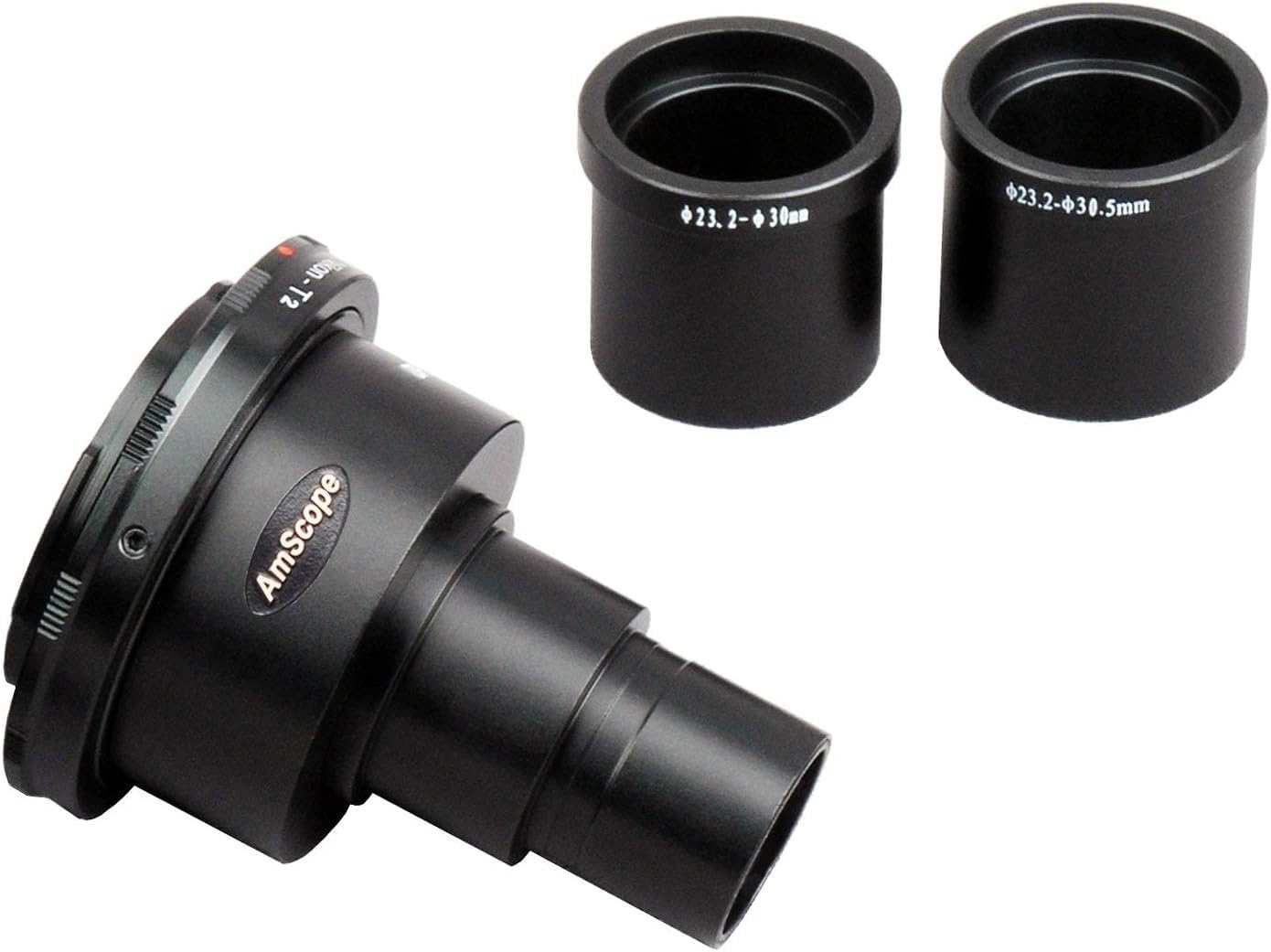 AmScope CA-NIK-SLR Nikon SLR / D-SLR Camera Adapter for Microscopes - Microscope Adapter, Black