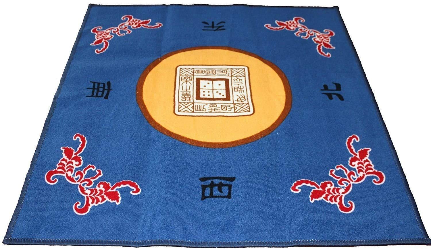 HengKaiSing 31.5" Table Cover - Slip Resistant Mahjong Game/Poker/Dominos/Card Tablecovers Table Top Mats 2 Pack (at Random Colors)