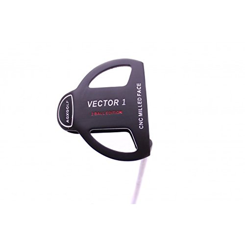 AGXGOLF Men's Vector Series 2-Ball Putter: w/CNC Milled Face & Polymer Insert: Right Hand, (34 Inch) Cadet Length; Built in The USA!!