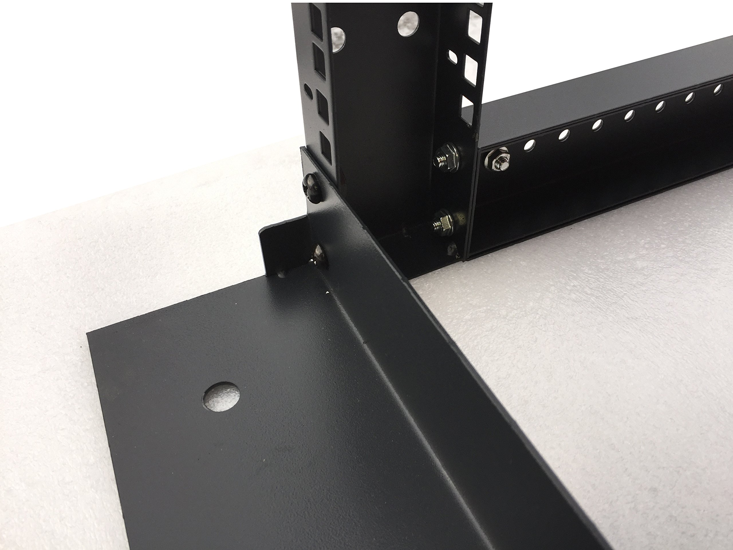 Sysracks 4 Post Open Frame Server Rack Mobile Relay with Wheels Casters for 19" Network Server AV IT Equipment Gear Rack Cabinet Adjustable Depth 24"-37" (32U (62" H x 21" W))