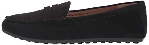 Amazon Essentials Women's Moc Driving Style Loafer, Black, 10