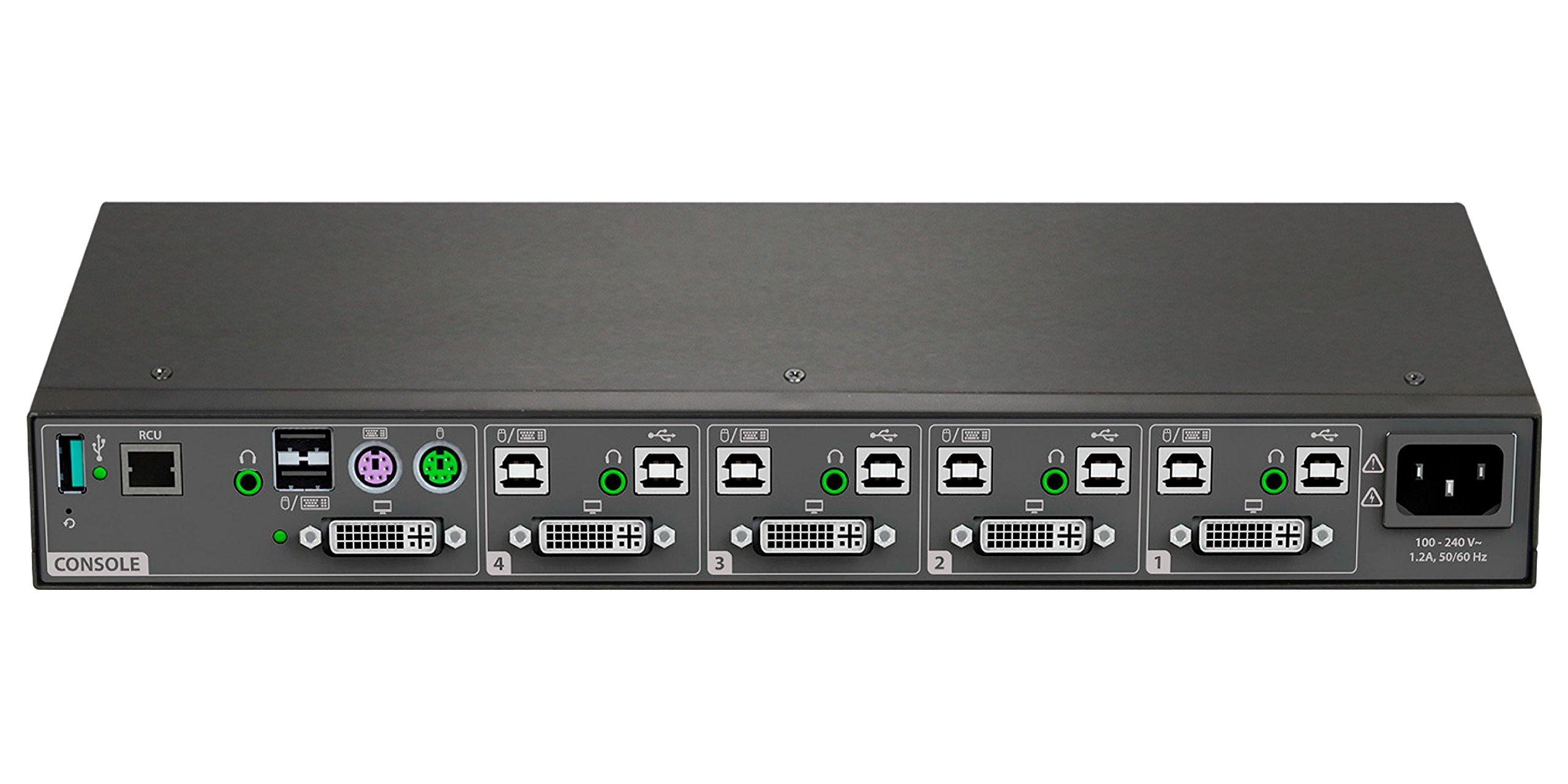 Avocent Vertiv Cybex SC800 Secure Desktop KVM Switch, Single Head Monitor, 4 Port, Dual-Link, Secure Desktop KVM Switch, Common Access Card (CAC), (DPP), TAA Compliant (SC845-001)