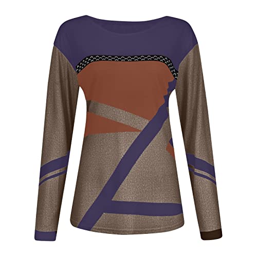 ayaso Women's Casual Thin Pullovers Workout Tunics Trendy Print Shirts Cozy Tops Fall Winter Streetwear Crewneck Sweaters