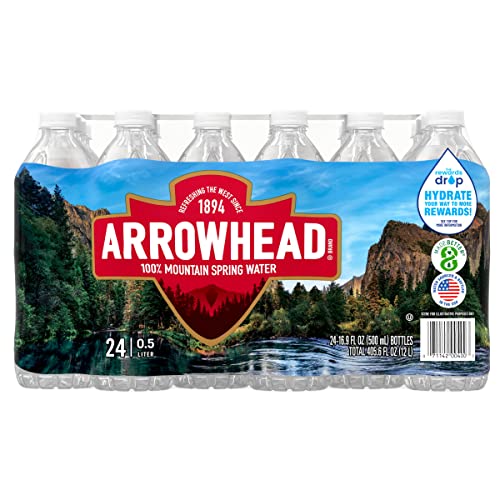 Arrowhead Brand 100% Mountain Spring Water, 16.9 Fl Oz (pack of 24)