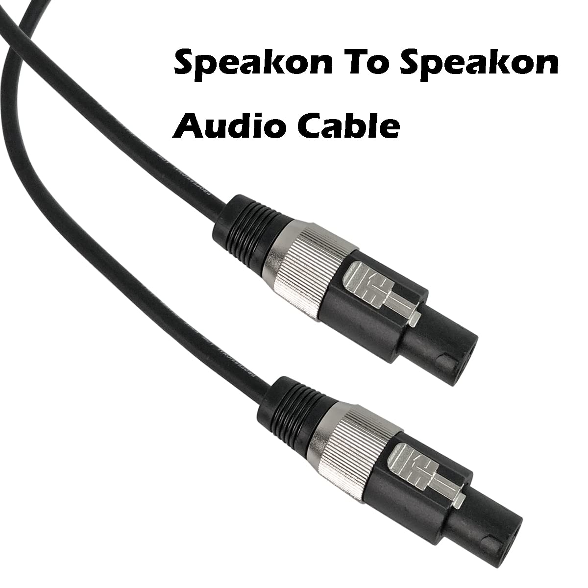 ASNIGBAX Speakon Cable 15 Ft -2 PCS, Speakon to Speakon Professional Speaker Cable True 14AWG