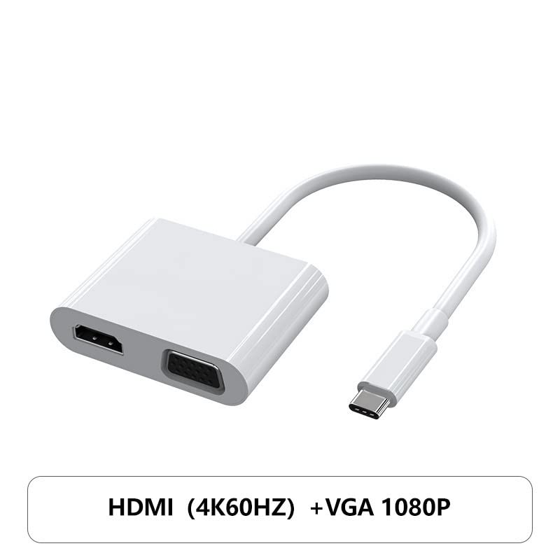 AYULL Type-C to HDMI/VGA Adapter Splitter