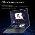 ASHATA 16in 14in Auxiliary Display Dual Screen Laptop, Laptop for Win11, for Intel for Core I7 CPU 8G RAM 128G SSD Memory Laptop New Way to Optimize Multitasking Experience