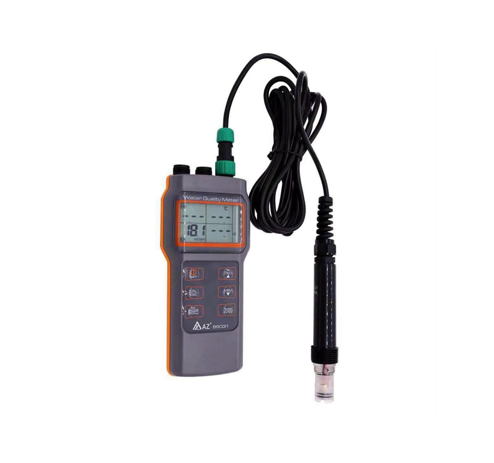 AZ-86031 5 in 1 Water Quality Meter Dissolved Oxygen Tester PH Meter PH Conductivity Salinity Temperature Meter AZ86031