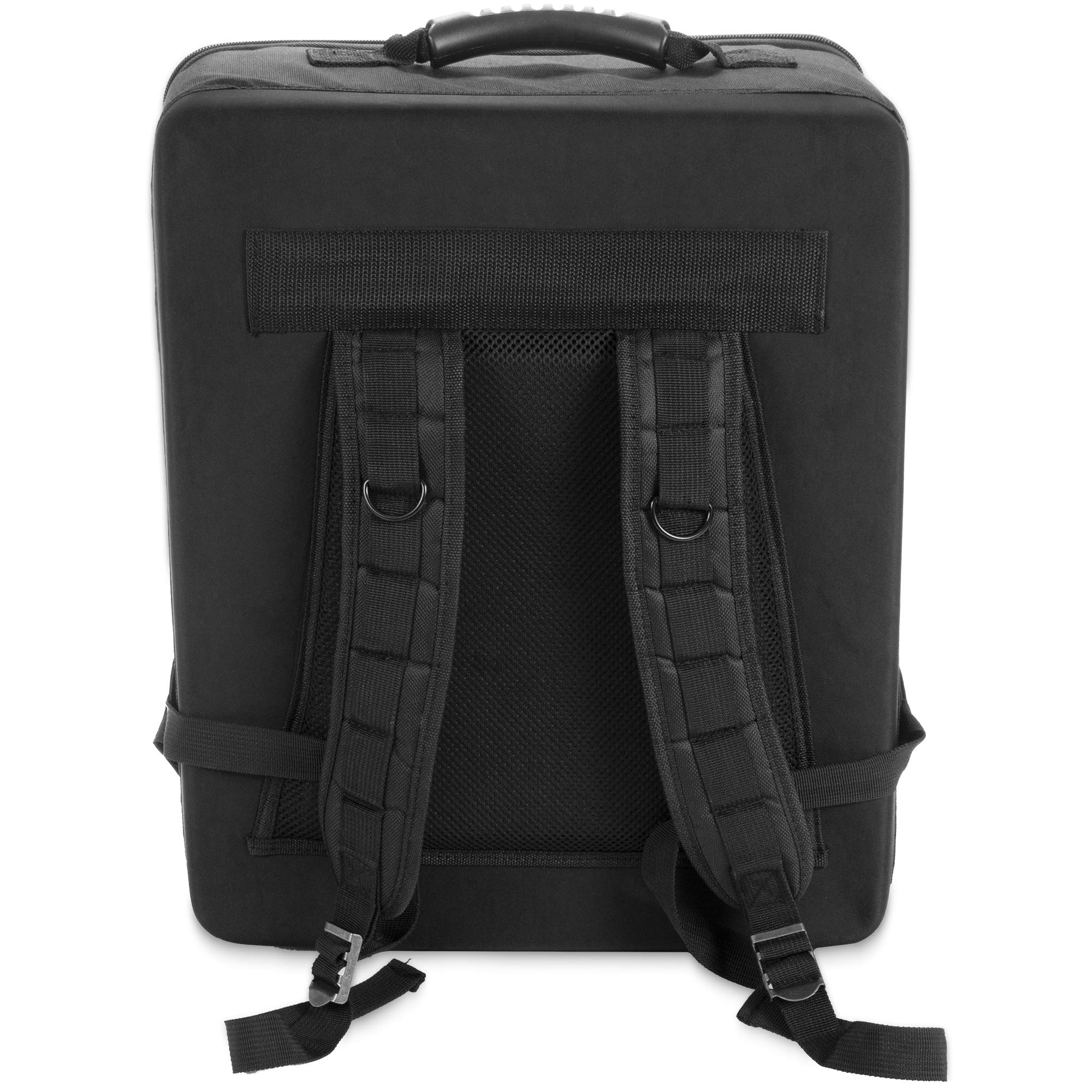 Guardian Tabletop Gaming Backpack | Deluxe Portable Carrying Case with Space For 135+ Figurines, Large Miniatures, and Wargame Transportation | Includes Four Compartment Trays & 3 Layers of Pluck Foam