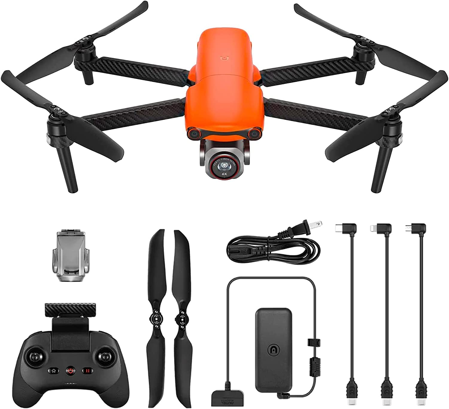Autel Robotics EVO Lite+ Drone With Camera for Adults 6K Professional Long Range Drone Premium Bundle- Drone Quadcopter UAV with 3-Axis Gimbal Camera, 4K/60fps or 6K/30fps Camera, 20MP Photo, 40 Mins Flight Time Max 7.4 miles Video SkyLink Transmission, 1