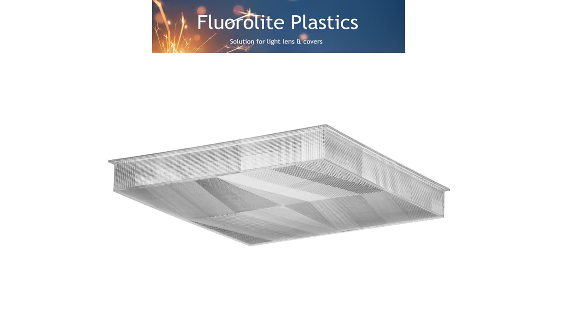 FP FLUOROLITEPLASTICS WE'VE GOT YOU COVERED LexaLite Outdoor Light Cover | Gas Station Light Lens | Drop Lens for Canopy | Vandal Resistant | 20" X 20" x 2.51" Deep | Acrylic | 3 Pack