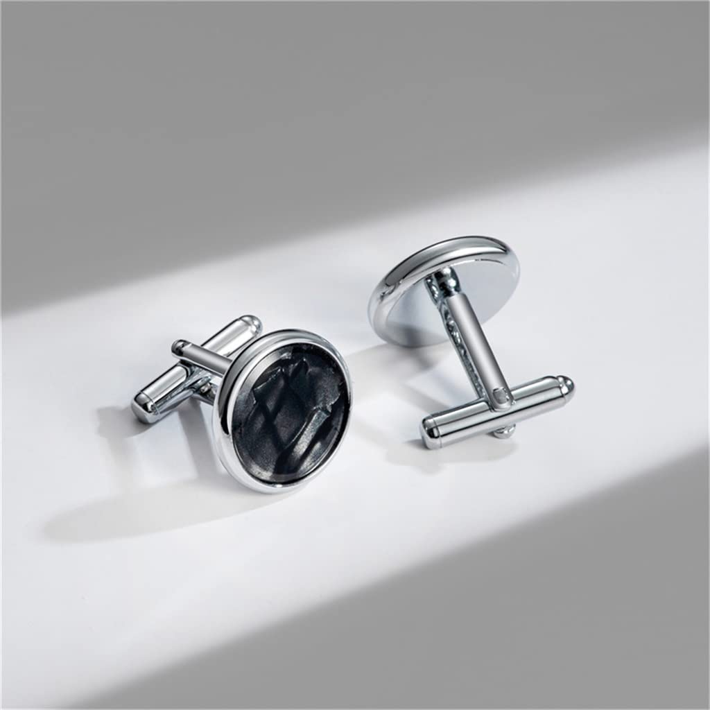 BBSJ Man Shirt Cufflinks Studs Set Metal Cufflink for Mens Gift for Husband Jewelry Business Tie Clip Men's
