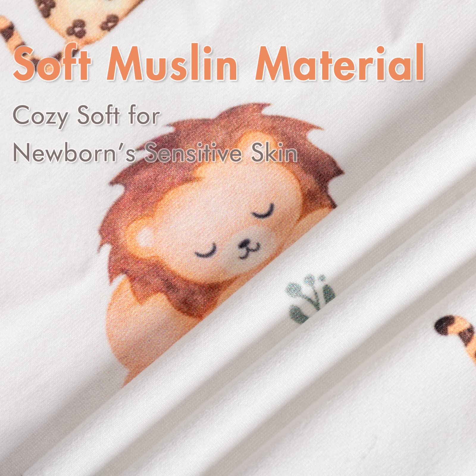 Bassinet Sheets for Baby Boy Girl, Ultra Stretchy Snug Fitted, Bassinet Sheet Set Mattress Protector, 2 Pack, Dinosaur&Animal