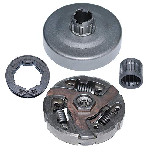 AUMEL Clutch Drum 3/8"-7T Sprocket Kit for Husqvarna 288 281 288XP 281XP 181 Chainsaw Replace 503625903,503701501