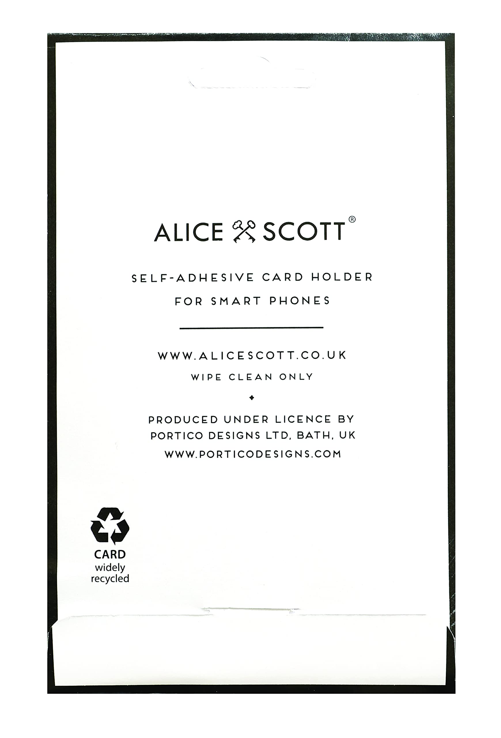 Alice and Scott Self Adhesive Card Holder for Smart Phones - Mobile Phone Wallet Yellow