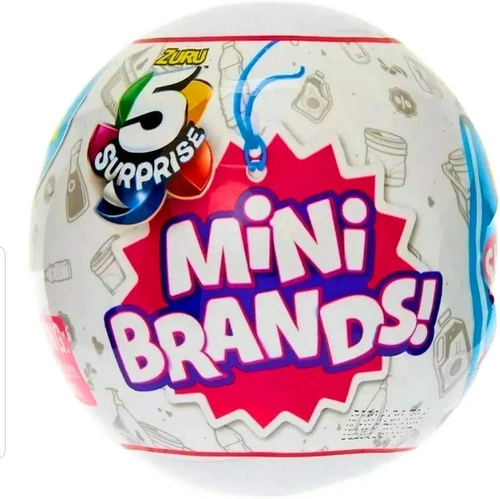 Generic 5 Surprise Mini Brands and Toy 3 Ball Bundle, Includes 1 Wave 1 Mini Brands Ball, 1 Series 2 Mini Brands Ball, and 1 Toy Mini Brand Ball