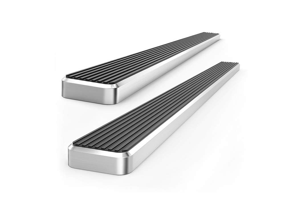 APS Premium 4in Running Boards Compatible with Ford F150 SuperCrew Cab & 17-24 F250 15-24