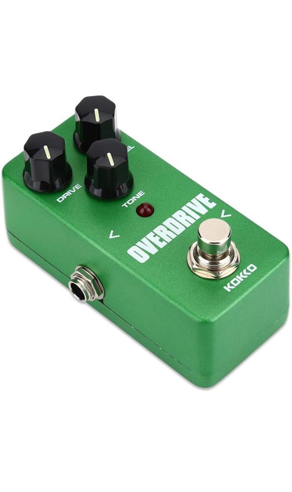 Guitar Effects Pedal, KOKKO FOD3 Aluminum Alloy Mini Overdrive Effect Pedal 6.35mm Jack for Guitars