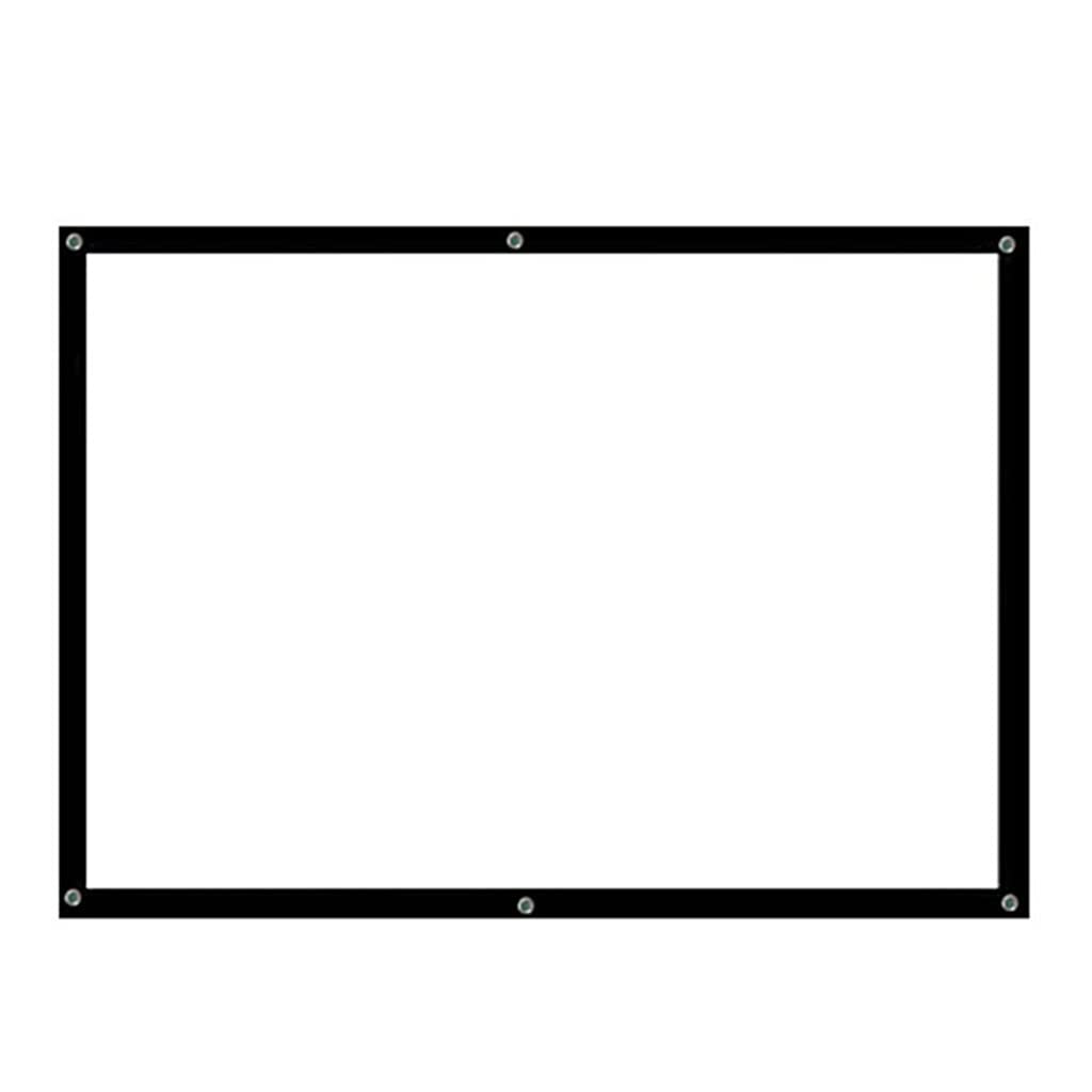 APAINI 70'' Portable Projector Screen 16:9 White Dacron 70" Diagonal Projection Screen Foldable Home Theater for Wall Projection