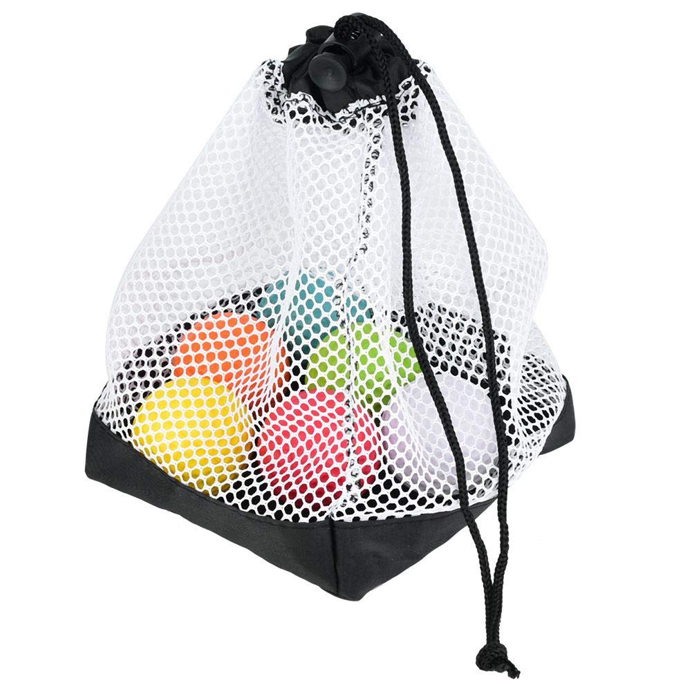 Ball Bag, Nylon Mesh Pouch, Storage Bag Pouch with Drawstring Cord Lock Closure, Can Hold 36 Balls, 1 Pack Mesh Ball Bag