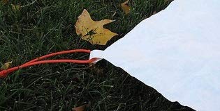 Anchor Tab Products - 8 X 4 ft. Tyvek House Wrap Ground Sheet - Tent Footprint - Camp Tarp w/ 6 Anchor Loops