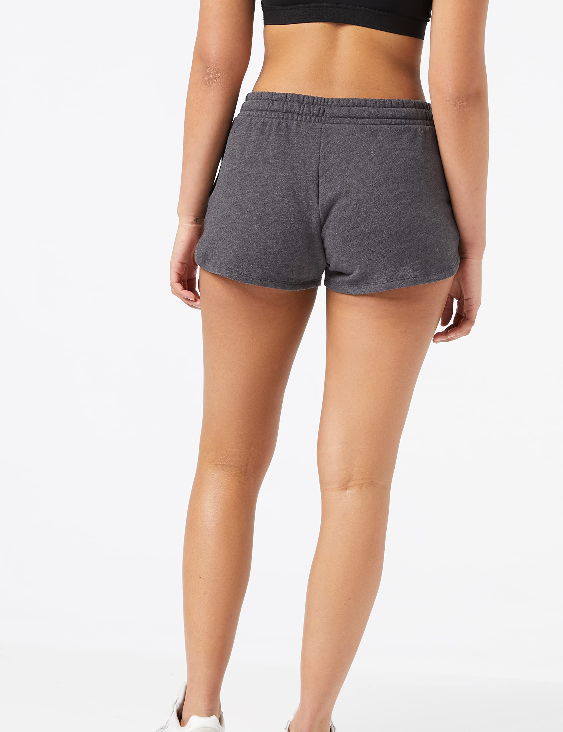 AURIQUE Women's Gym Shorts, Grey Marl, 0