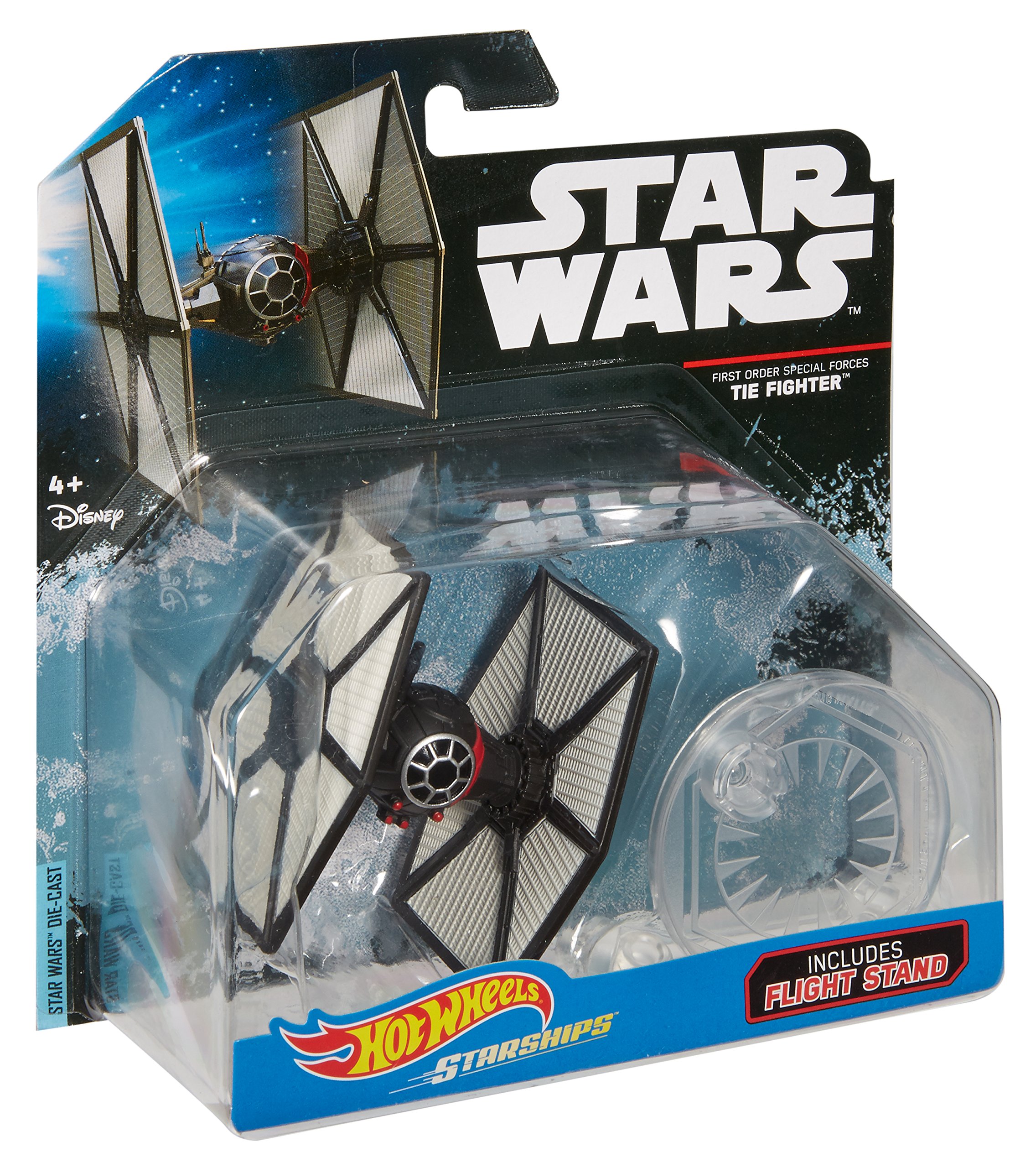 Hot Wheels Star Wars Rogue One Starship Vehicle, First Order Special Forces TIE Fighter