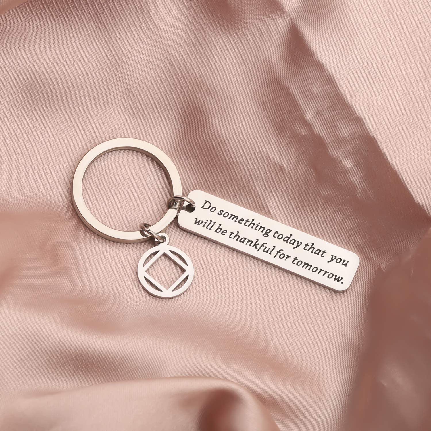 AKTAP NA Gift Sober Keychain Addiction Recovery Gift Narcotics Anonymous Jewelry