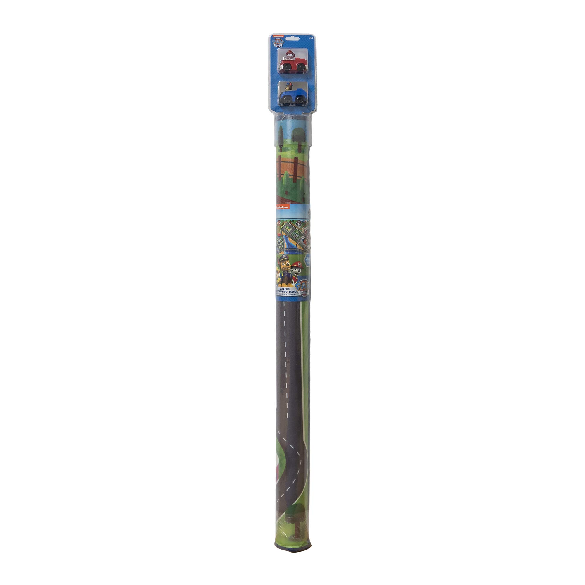 Gertmenian Nickelodeon Paw Patrol Town Tower Interactive Rug Includes 2x Cars feat. Chase and Marshall Suitable for Classroom, Nursery, Bedroom, or Play Area 40x54in Medium, 32500