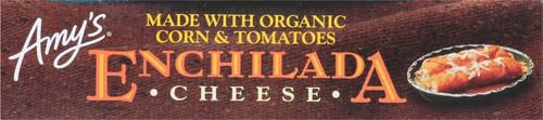 Amy's Frozen Meals, Cheese Enchilada, Made With Organic Corn and Tomatoes, Gluten Free Microwave Meals, 9 Oz