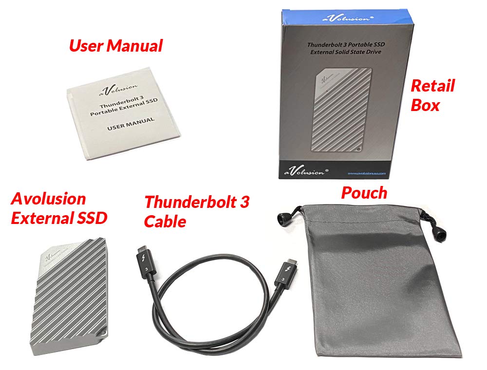 Avolusion 1TB T3 External Portable SSD SSDTB900-PRO-1TB-SAM (Write: 990MB/s | Read: 2400MB/s) Designed for MacBook, Mac Pro & iMac