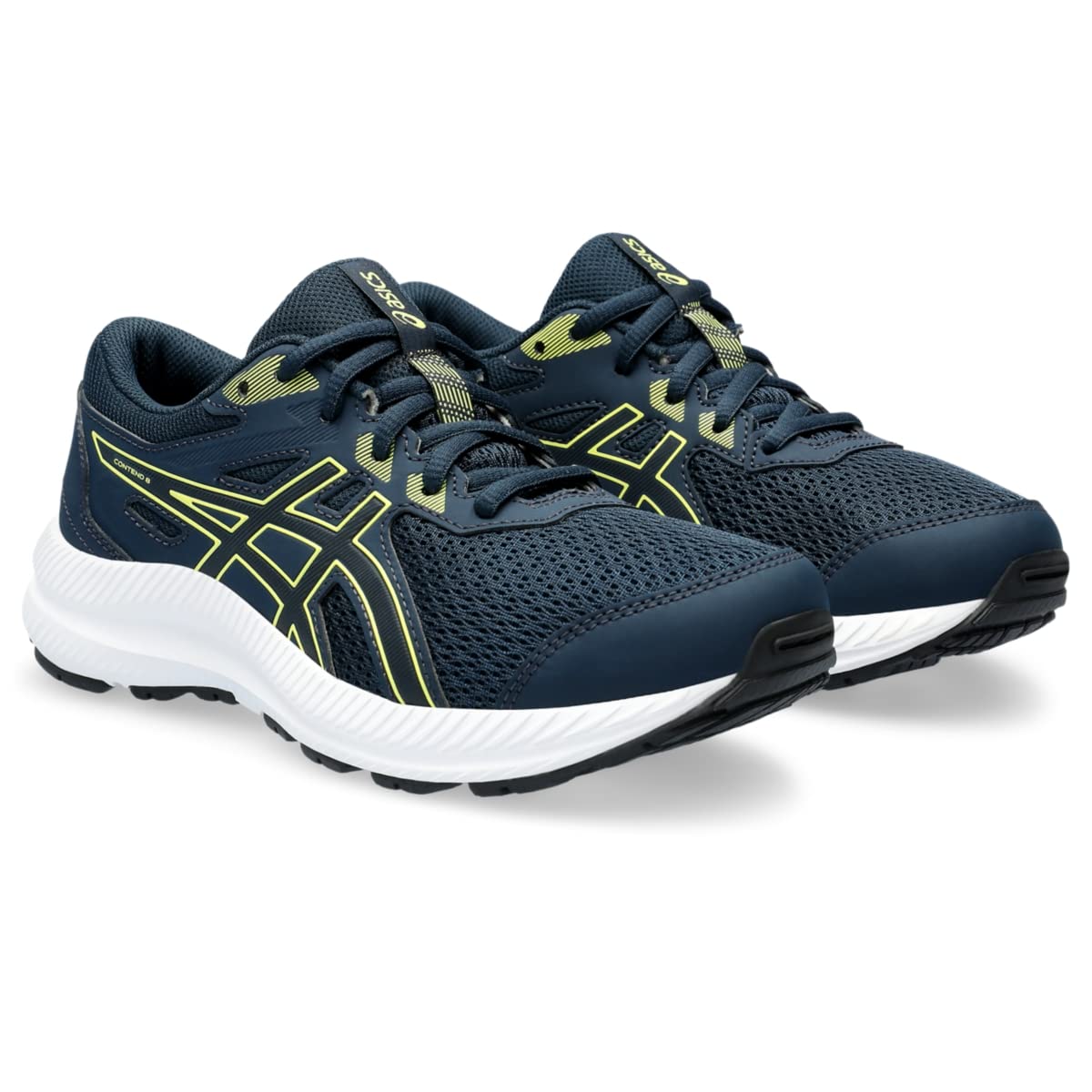 ASICS Kid's CONTEND 8 Grade School Running Shoes, 3, FRENCH BLUE/BLACK