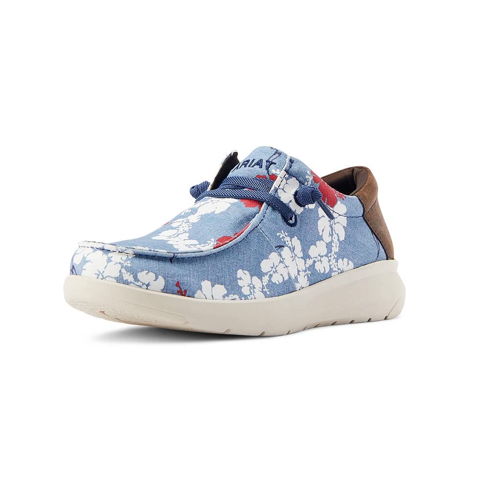 Ariat Mens Hilo Western Aloha Red White And Blue Pareau Prin 14