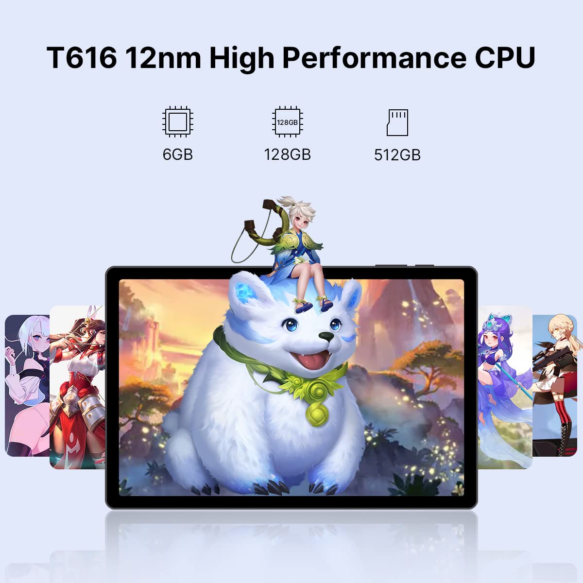 ApoloSign Android Tablet, 10.51-inch Expansive Touchscreen Tablet, 6+128GB,512GB Expand,Tablet Computer with Dual Camera(5+13MP),1200 * 1920 IPS Screen,WiFi and Bluetooth, 7500mAh Battery(Space Gray)