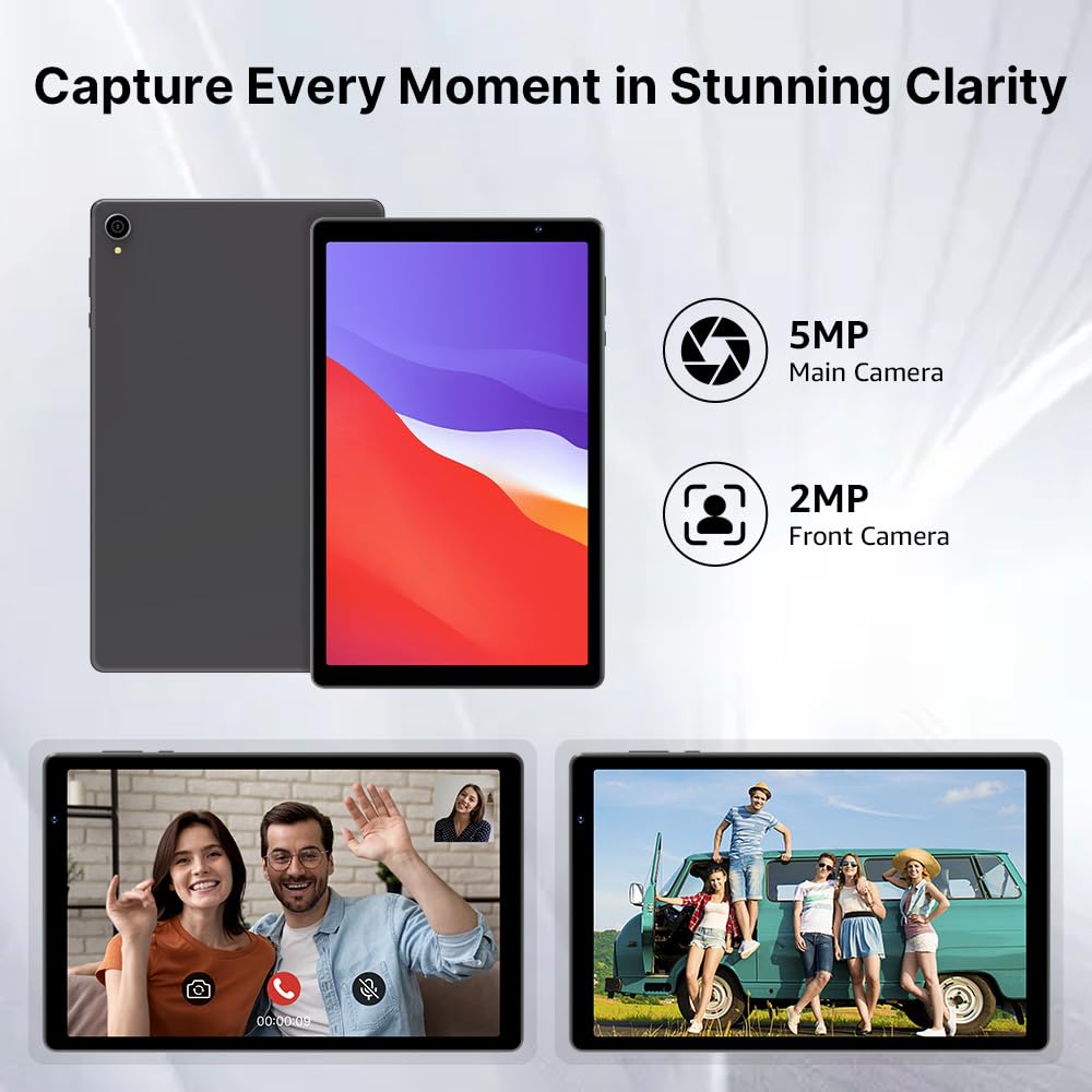 ApoloSign Android 13 Tablet, 10.1-inch Tablet with Octa-core Processor, 4GB RAM, up to 128GB Expand, Long Lasting Battery, and WiFi6, Bluetooth, G-Sensor, Dual Camera, Google Play GMS Certified
