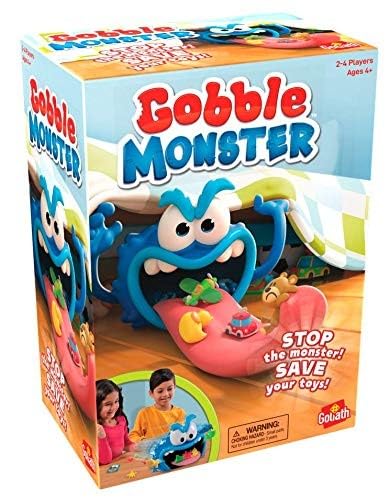 Gobble Monster Game - Save Your Toys from The Monster's Tongue Before It's Too Late by Goliath,Multicolor
