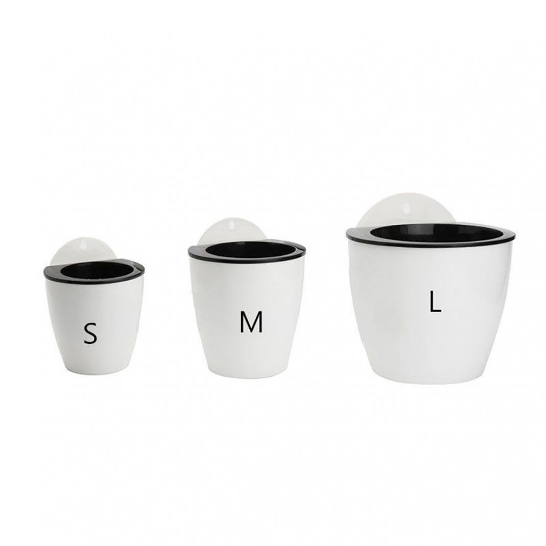 Creative Wall Hanging Plant Pot Holder Self Watering Planter Flowerpot Container Home Wall Decor Container for Garden Balcony Decorative Flower Planter Vase size M